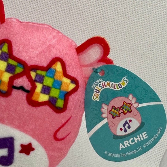 Squishmallows | Toys | Happy Meal Squishmallows Archie The Axolotl 25 ...